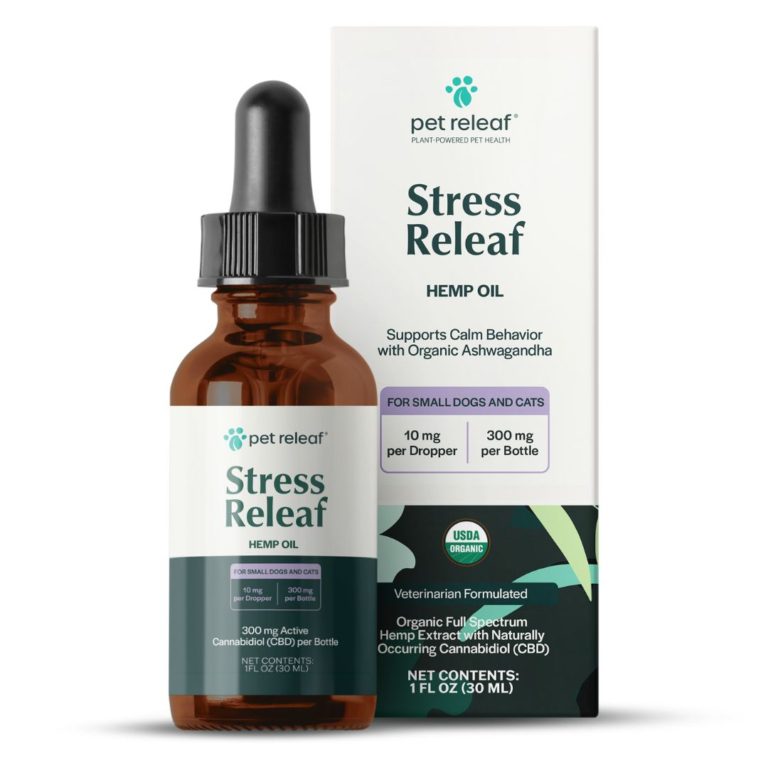 Pet Releaf - Stress Releaf Hemp Oil Organic CBD 300 - Animal Friend